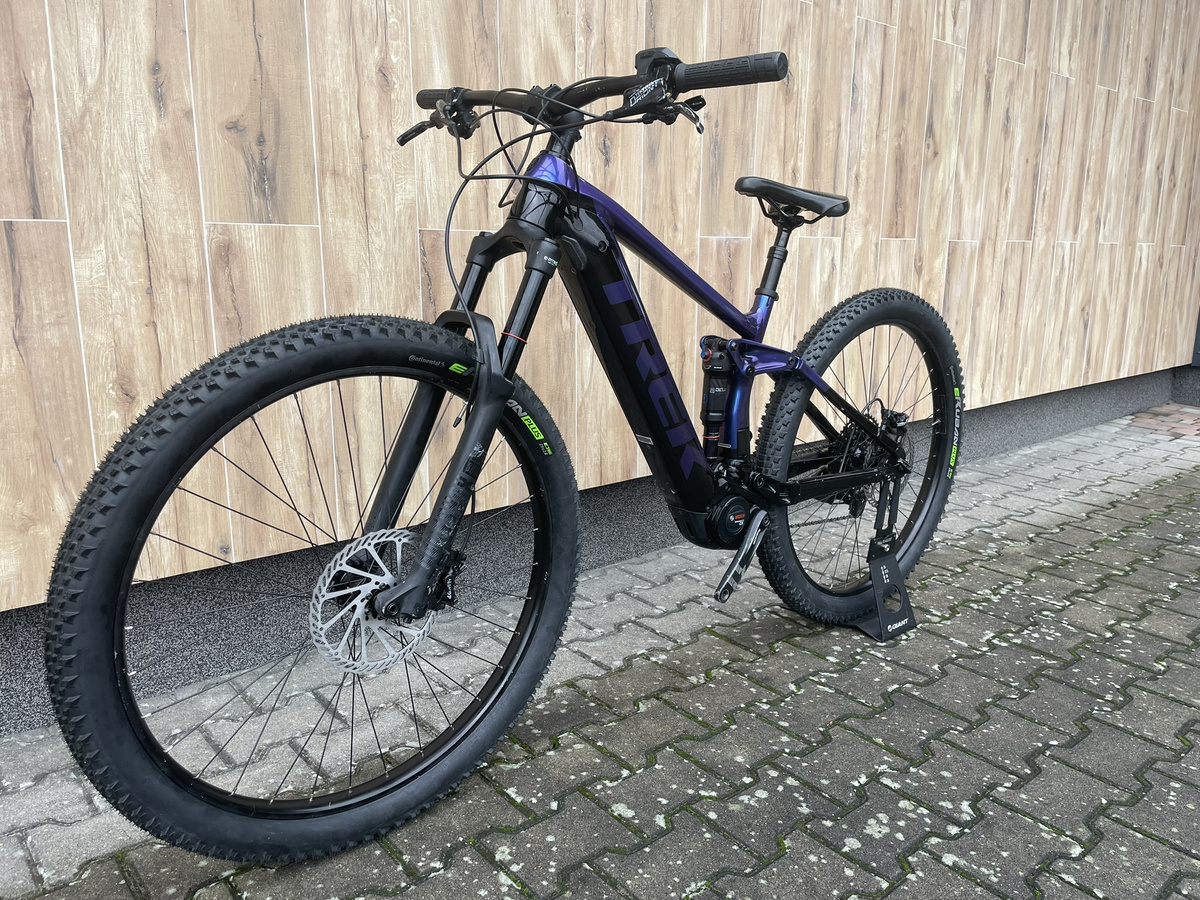 Używany rower elektryczny MTB Trek Rail 5 (2021) fioletowy | BMSBIKE.com