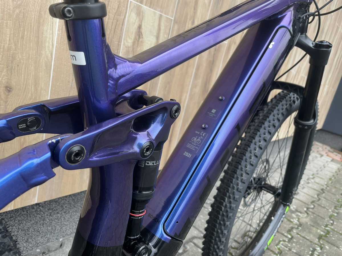 Używany rower elektryczny MTB Trek Rail 5 (2021) fioletowy | BMSBIKE.com